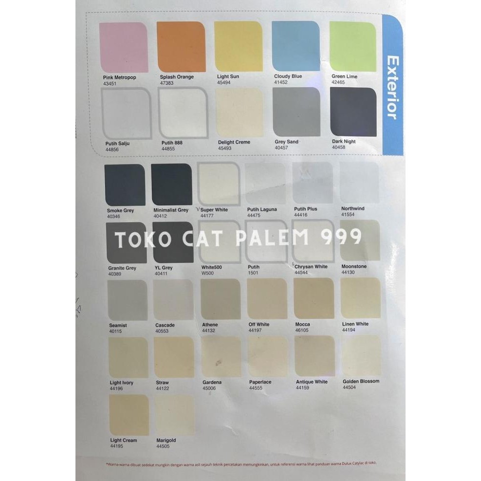 Jual Cat Tembok Interior Dulux Catylac Putih 1501 / Warna Catalog 25Kg ...