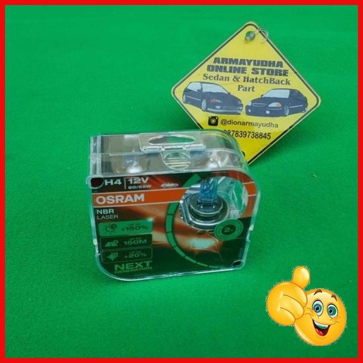 Jual [AMY] BOHLAM BOLAM LAMPU MOBIL OSRAM H4 NBR LASER NEXT GENERATION ...
