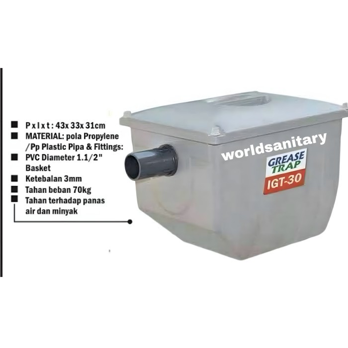 Jual Grease trap igt 30 | Shopee Indonesia