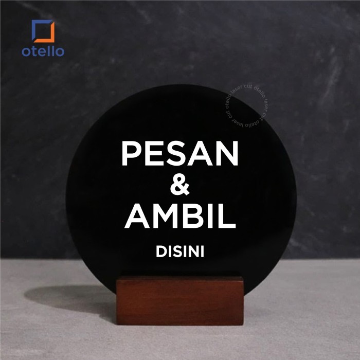 Jual Pesan & Ambil Disini Table Sign Akrilik Signage Meja Papan ...