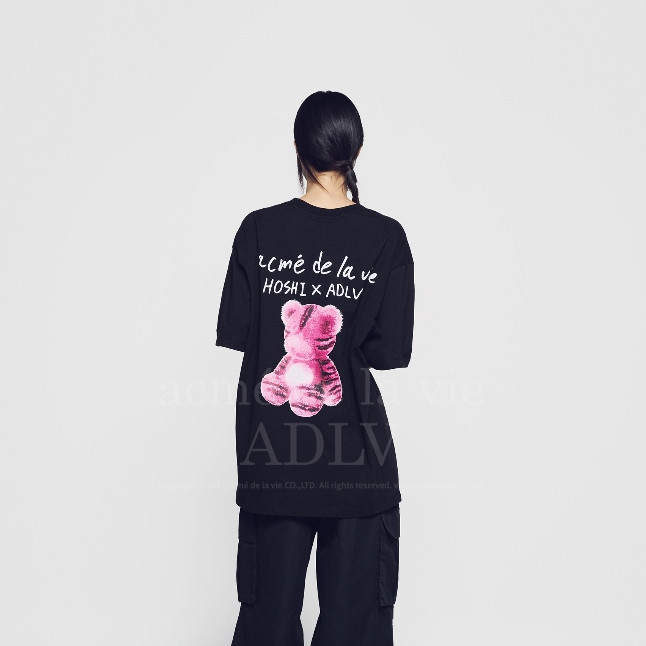 Jual [ADLV] Hoshi X Adlv Tiger Figure Short Sleeve T-Shirt Black - Kaos ...