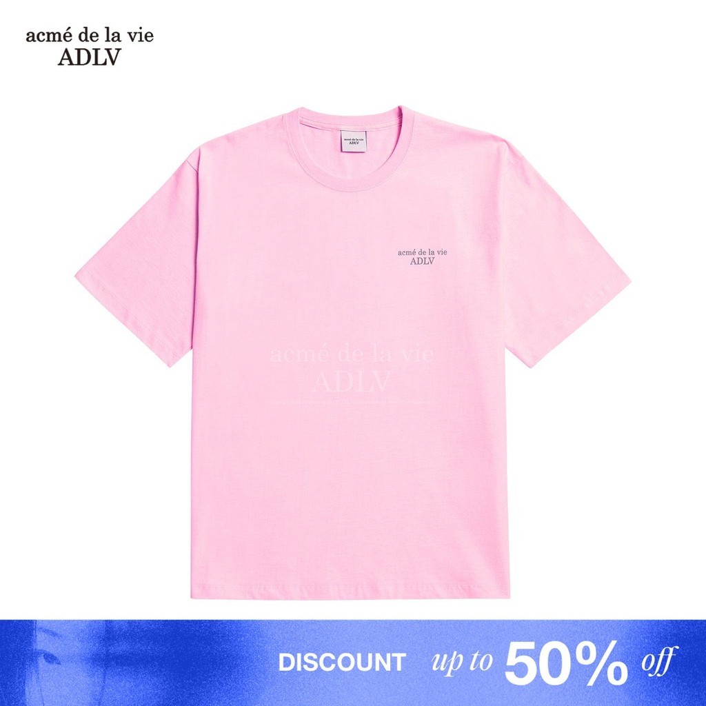 Jual [ADLV] Basic Short Sleeve T-Shirt 2 Pink - Kaos Oversized Fit ...