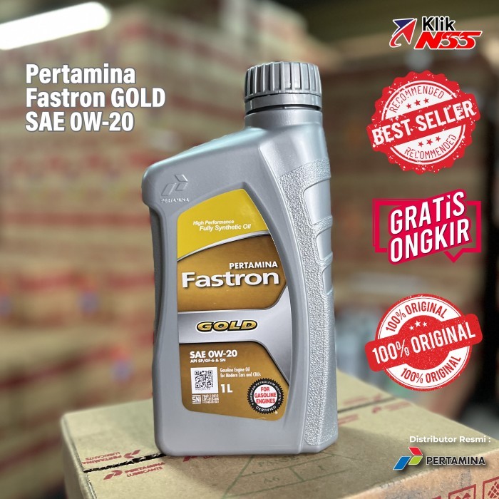 Jual OLI MOBIL PERTAMINA - FASTRON GOLD SAE 0W-20 API SN/GF-5 (LAM) (1L ...