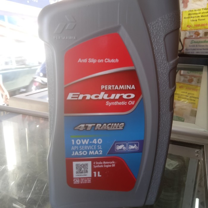 Jual OLI MESIN PERTAMINA ENDURO RACING 10W/40 4T (1L) | Shopee Indonesia