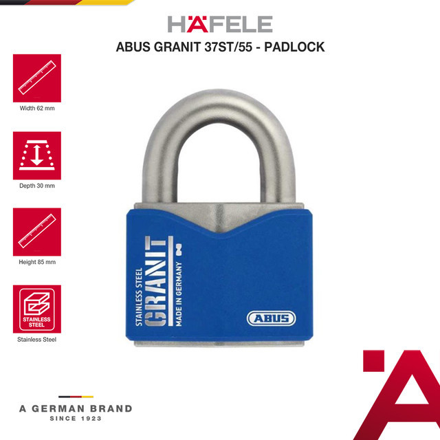 Jual ABUS Padlock GRANIT 37ST/55 - Gembok Pintu Pagar - Anti Maling ...