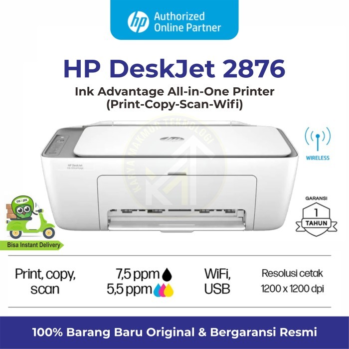 Jual HP Deskjet Ink Advantage 2776 All In One Printer (Print, Scan, Copy) | Shopee Indonesia