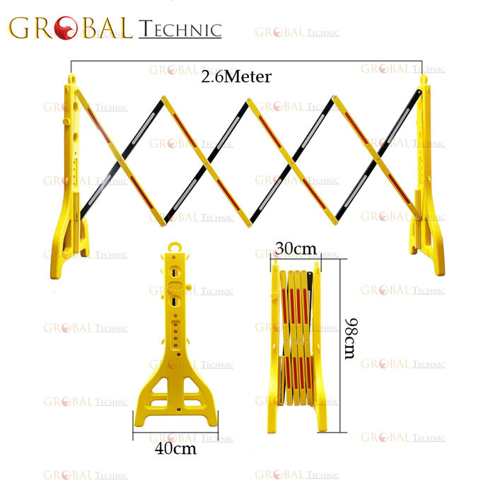 Jual Expendable Safety Barrier Gate Plastic / Pagar Lipat Pembatas ...
