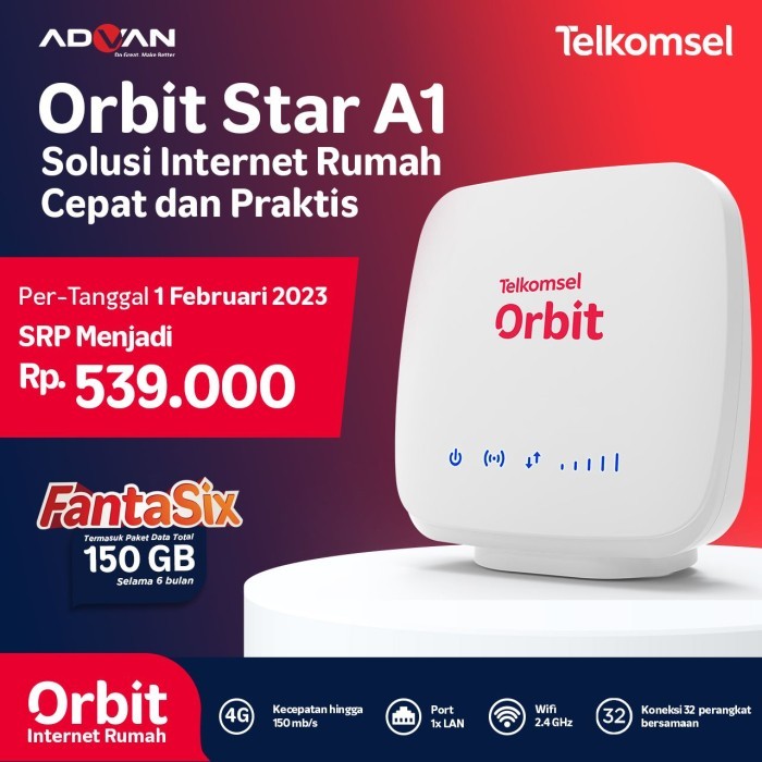 Jual HARGA DISC - MODEM MIFI WIRELESS ROUTER TELKOMSEL ORBIT STAR A1 ...