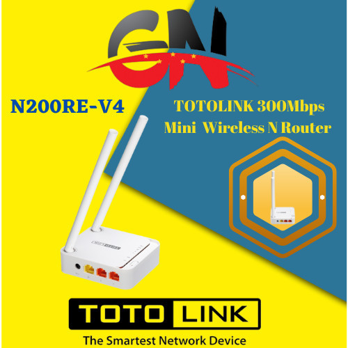 Jual NEW Totolink N200RE V4 300Mbps Mini Wireless N Router | Shopee Indonesia