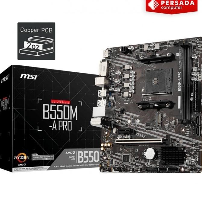 Jual MSI B550M A Pro (AM4, AMD Promontory B550, DDR4, USB3.2, SATA3 ...