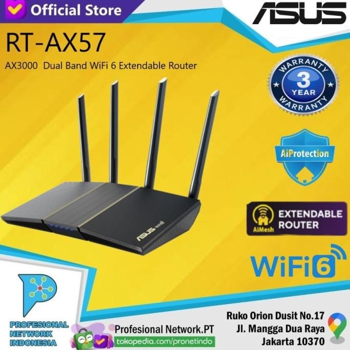 Jual Murah Asus Rt-Ax55U Ax55 Wireless Router Dual Band Aimesh Wifi 6 ...