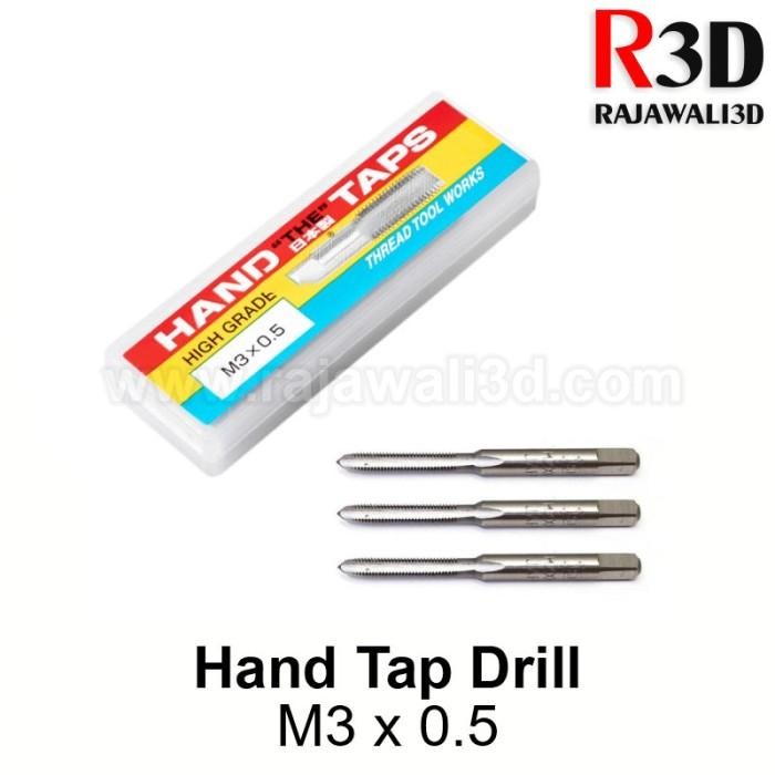 Jual Hand Tap Drill Bit NKC M3x0.5 Diameter 3mm Pitch 0.5mm Manual Tap ...