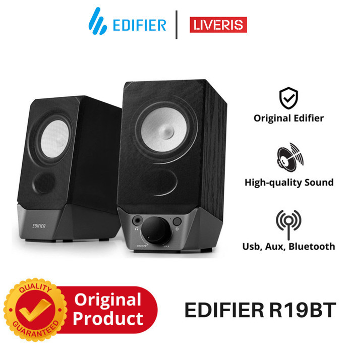 Jual Speaker Pc Laptop Edifier R19Bt Bluetooth 5.3 Usb Aux Desktop 2.0 | Shopee Indonesia