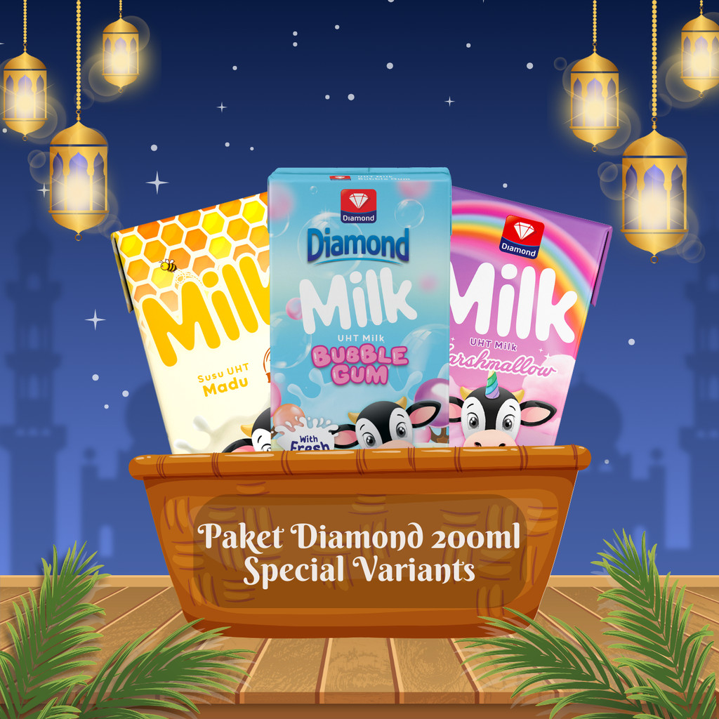 Jual Diamond Milk Susu UHT 200ml Special Variants | Shopee Indonesia