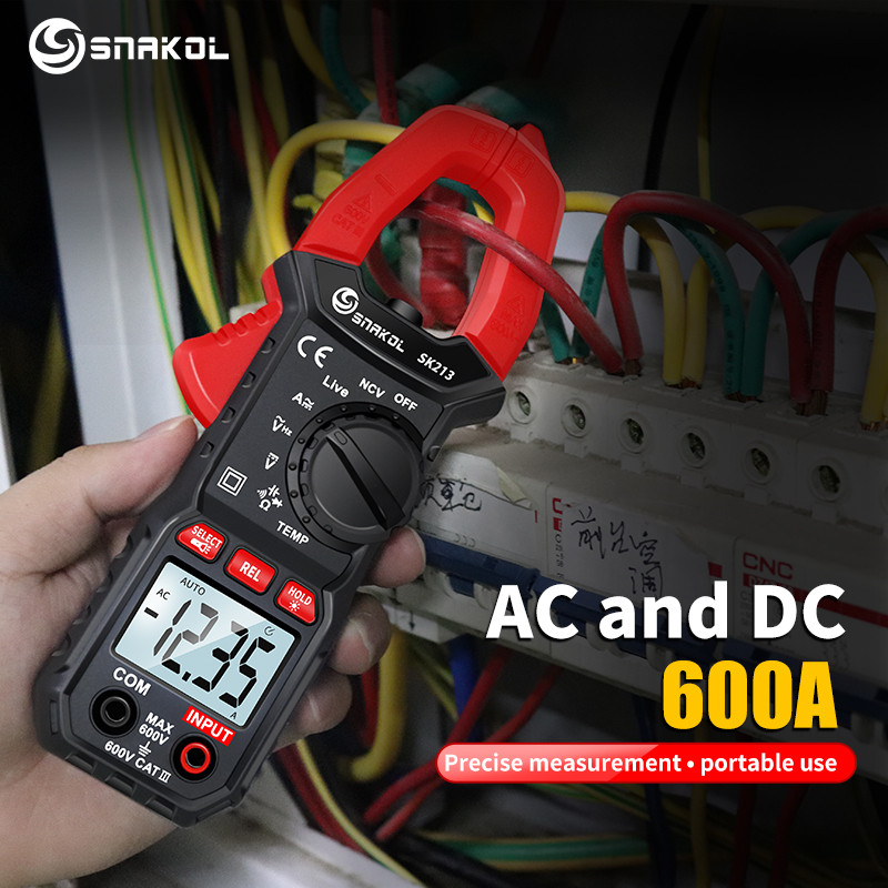 Jual HONYA SK213 Digital Clamp Meter 600A AC DC Current True RMS Auto ...