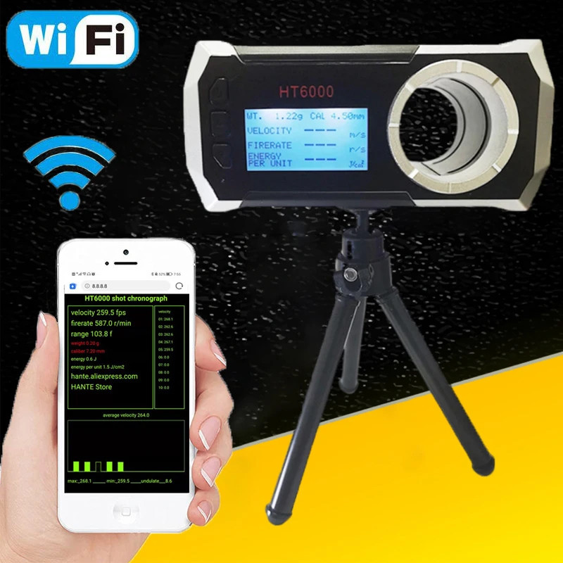 Jual 10-5000 FPS Multifunctional Shooting Chronograph Wifi Shooting ...