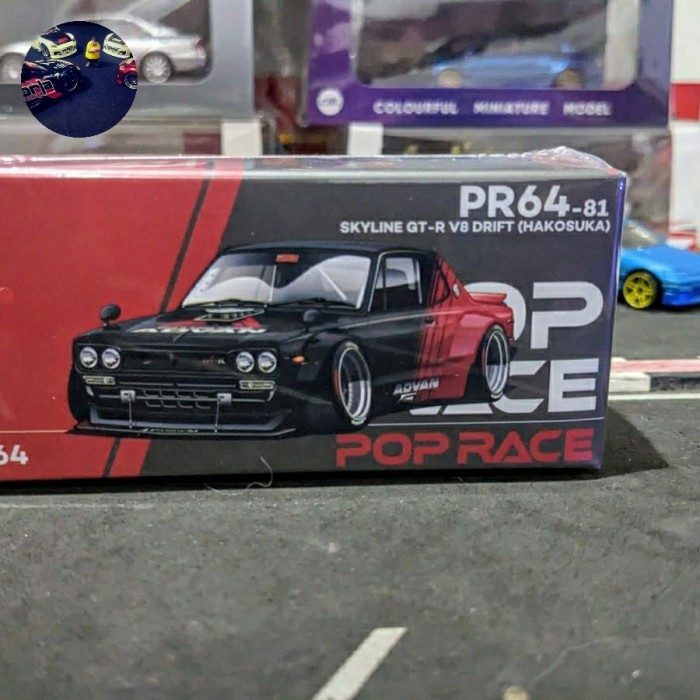 Jual Diecast Poprace Pop Race Skyline GTR V8 Drift Hakosuka Advan Livery Segel | Shopee Indonesia