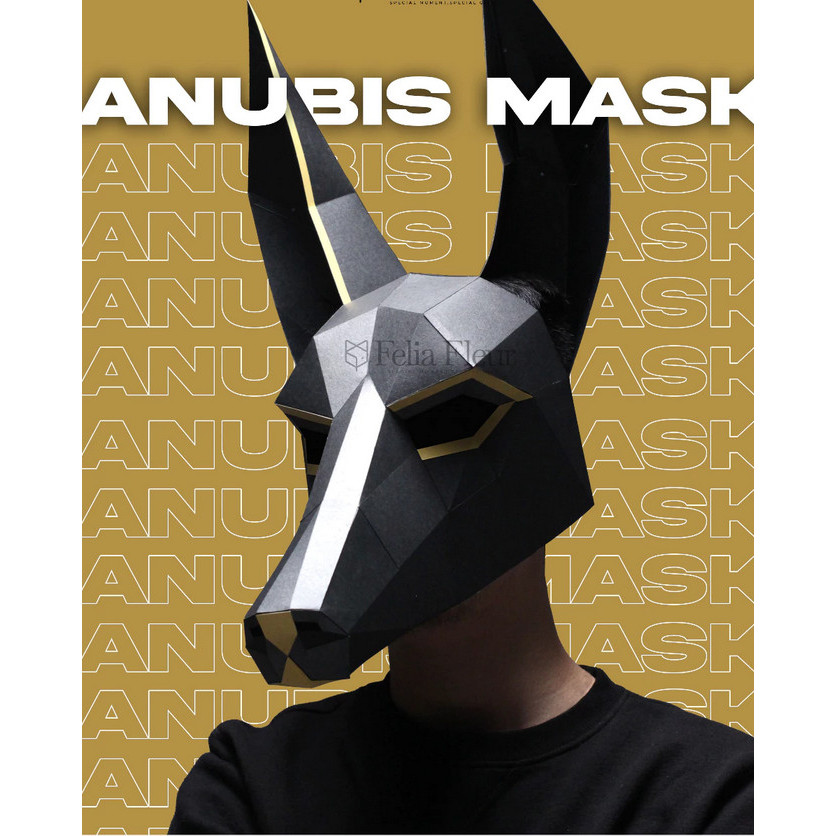 Jual Topeng Anubis Coyote Mask Premium 3D Unik DIY | Shopee Indonesia