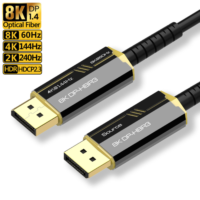 Jual MEWO Optical Fiber Displayport Cable 8K 60Hz 4K 144Hz 2K 240Hz ...