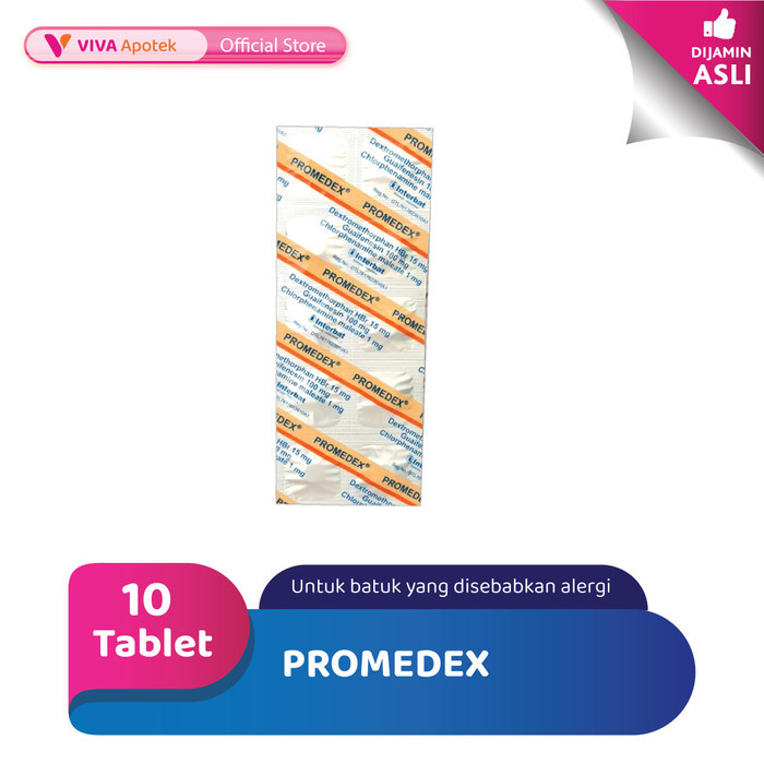 Jual Promedex untuk Meredakan Batuk Karena Alergi (10 Tablet) | Shopee ...