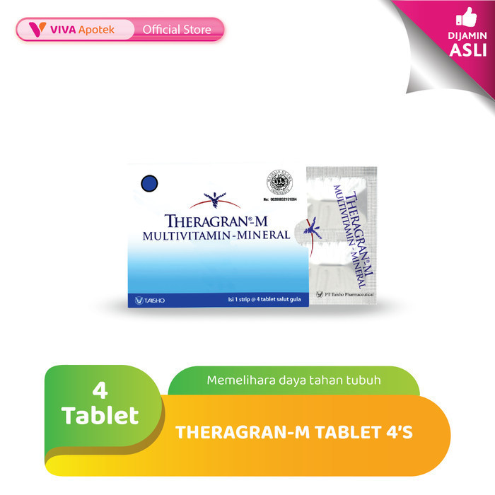 Jual Theragran-M untuk Penuhi Kebutuhan Vitamin dan Mineral (4 Tablet ...
