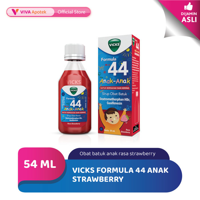 Jual Vicks Formula 44 Anak Strawberry Meringankan Batuk pada Anak (54 ...