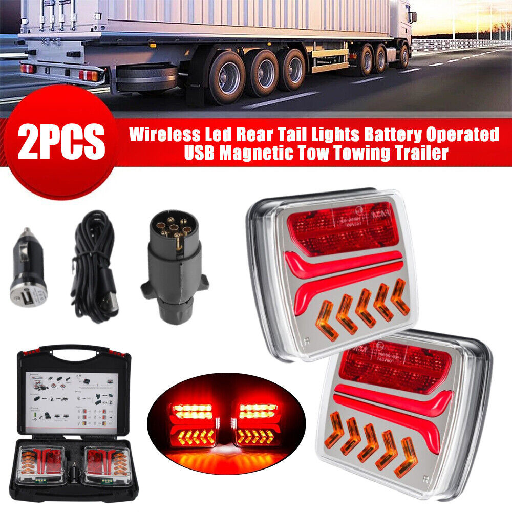 Jual TUBS Wireless Magnetic LED Truck Tail Light Trailer Rear Light ...