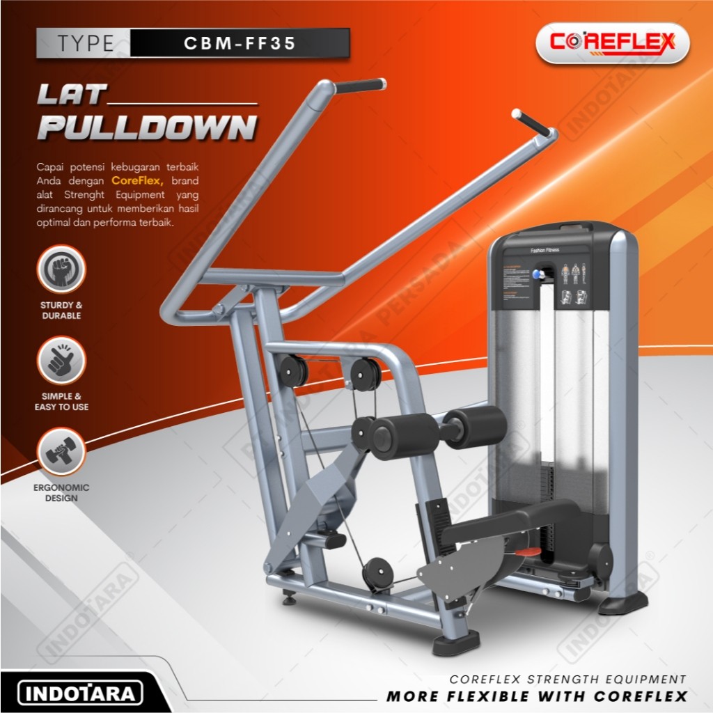 Jual Coreflex Alat Fitness Gym Lat Pulldown Training Equipment CBM-FF35 ...