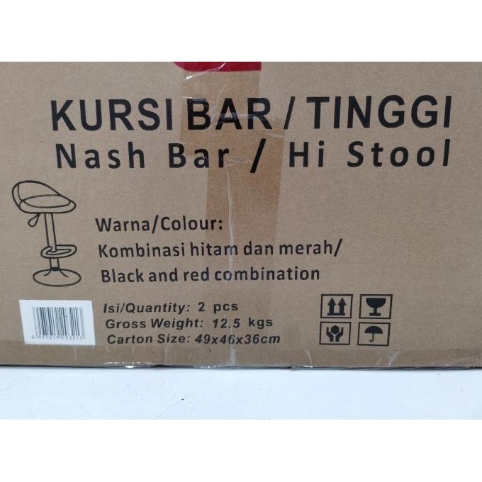 Jual KURSI TINGGI BAR COUNTER CAFE BUSA HIDROLIK KITCHEN ISLAND DAPUR ...