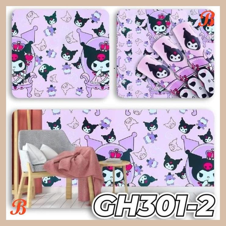 Jual | KK | WALLPAPER STIKER DINDING MOTIF KUROMI / SANRIO RATU NEW DESIGN 45CM X 8-9M | Shopee ...
