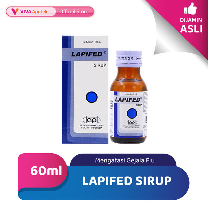 Jual Lapifed Sirup untuk Mengatasi Gejala Flu (60 ml) | Shopee Indonesia