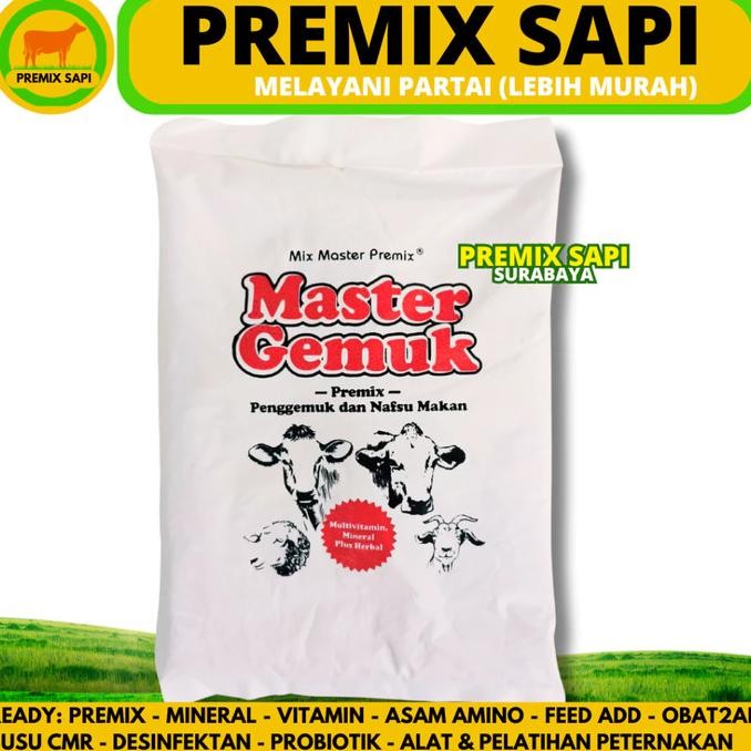 Jual MASTER GEMUK PREMIX 1KG - Premix Mineral Vitamin Sapi Kambing Domba | Shopee Indonesia