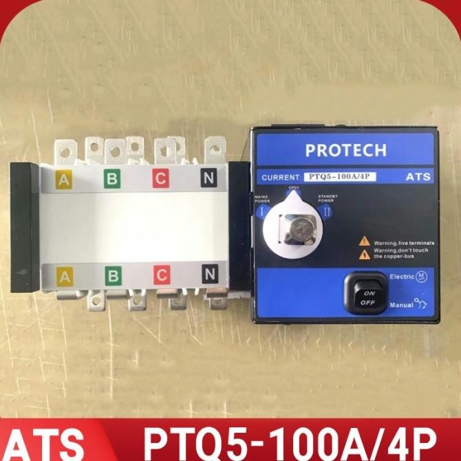 Jual Ats 4P 100A Controller Dual Power Automatic Transfer Switch ...