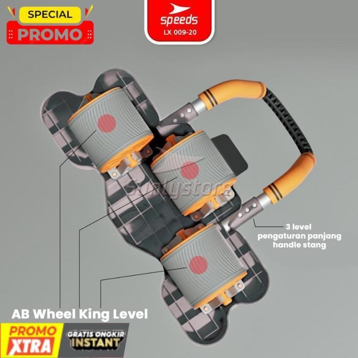 Jual Trending SPEEDS AB Wheels Plank Trainer Ab Roller 2 Roda Automatic ...