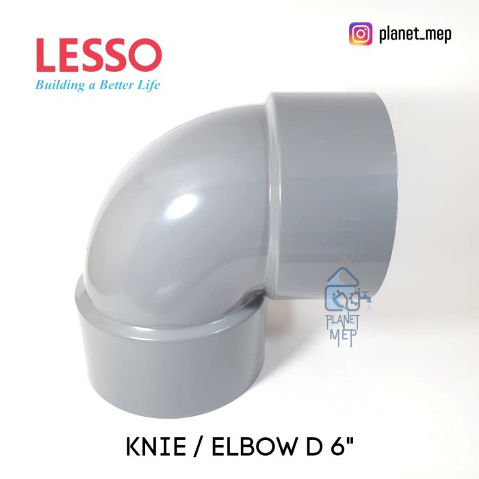 Jual Lesso Knie / Elbow D 6" Pvc | Shopee Indonesia