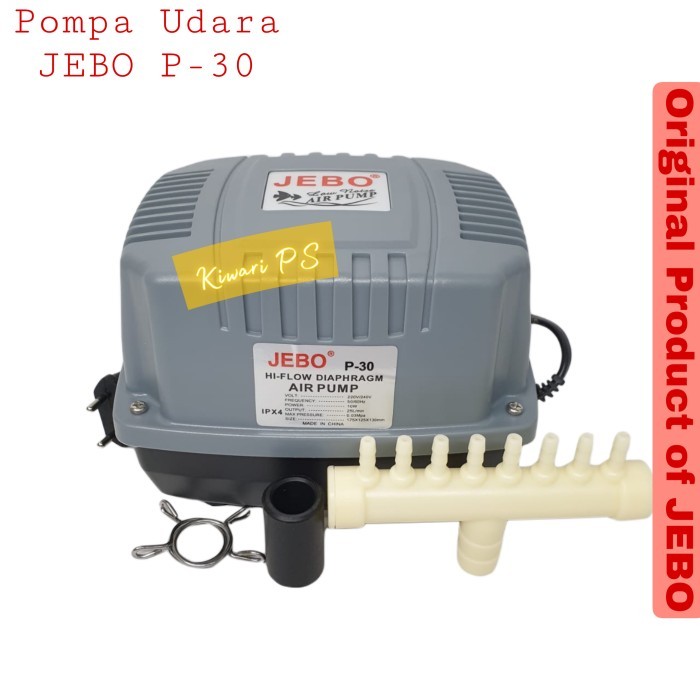 Jual Jebo P30 Air Pump Pompa Udara Aerator Kolam Aquarium Bioflok Ikan ...