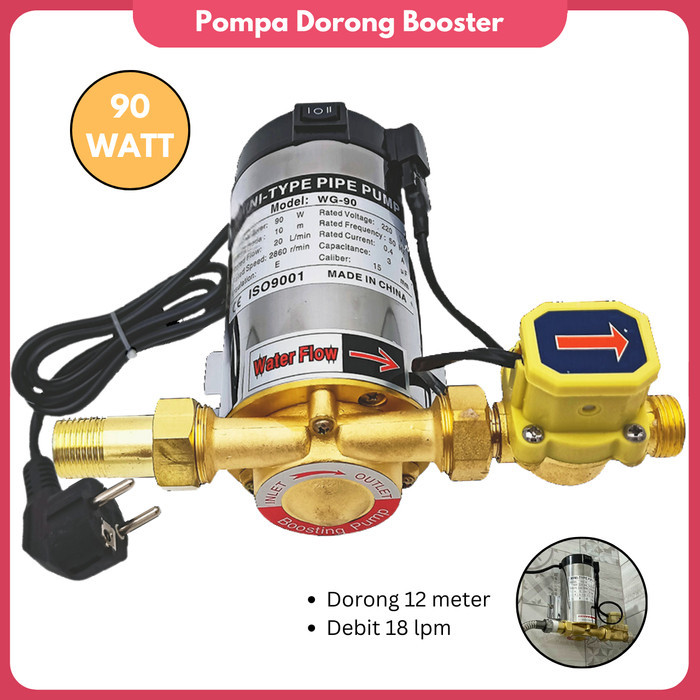Jual Pompa Dorong Air Otomatis Booster Pump Mesin Pompa Pendorong Pompa ...