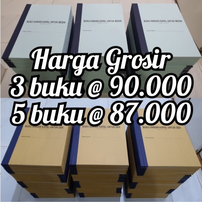 Jual TERBARU! Jurnal Log Book Buku Harian Kapal Engine Mesin Deck ...