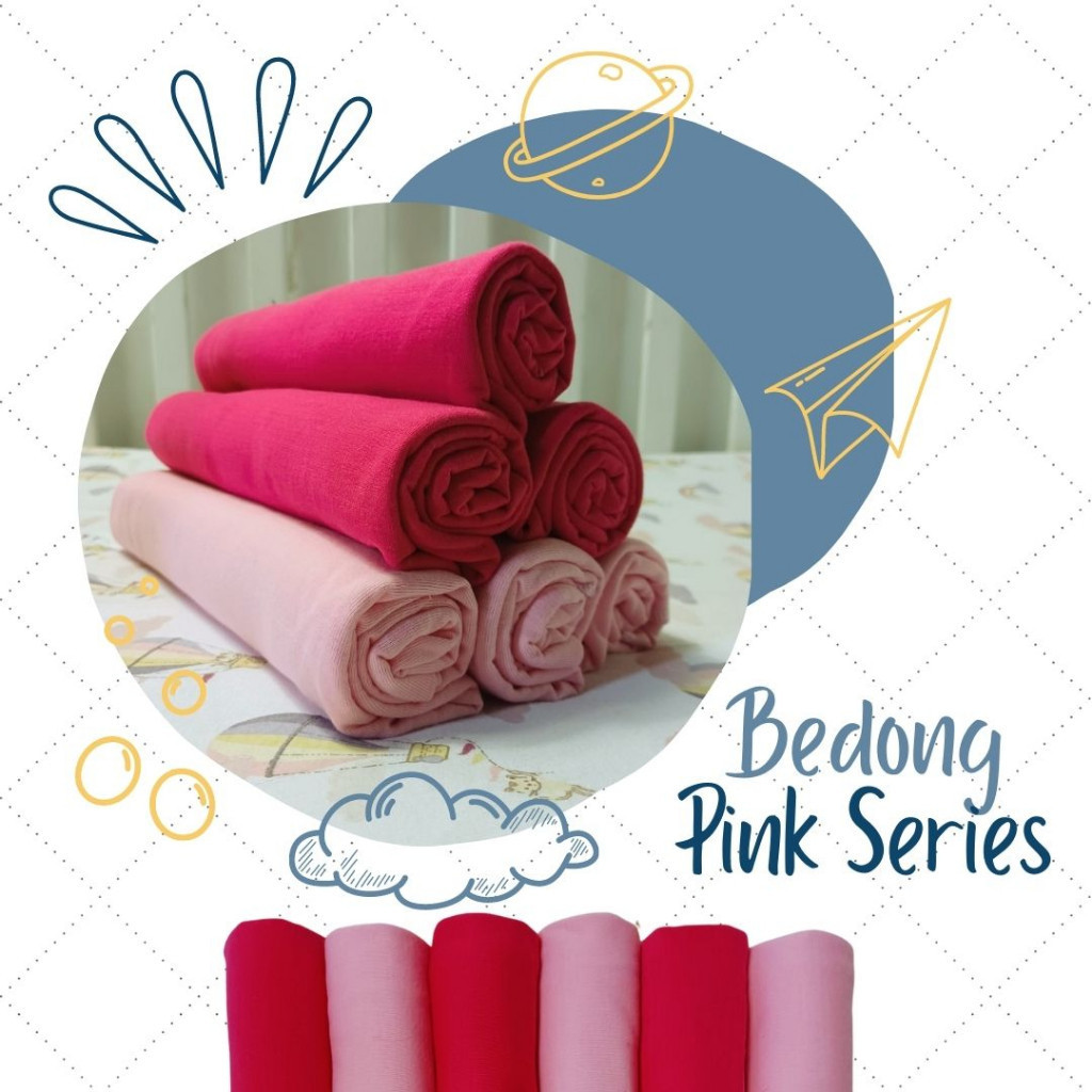 Jual PROMO! BEDONG PINK SERIES Akachan Baby Swaddle Pink Bedong Bayi Fanta Fuchsia ping bahan ...