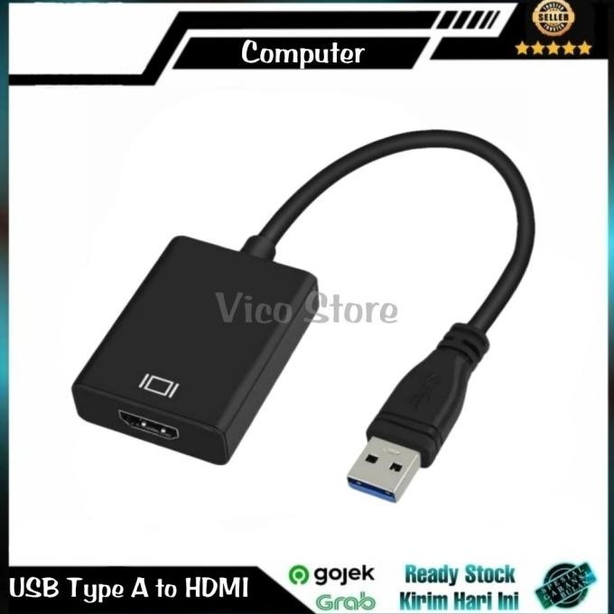 Jual HARGA DISC - Converter USB 3.0 Type A to HDMI Adapter Kabel USB ...