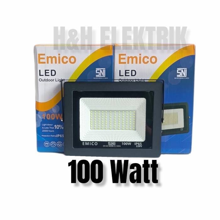 Jual Lampu Led Sorot Tembak Floodlight Outdoor 100W 100 Watt | Shopee Indonesia