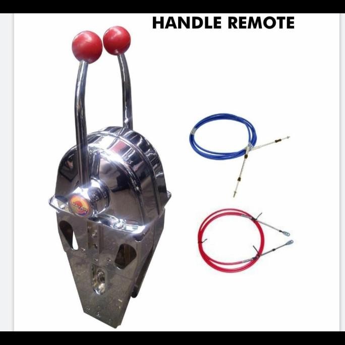 Jual Handle Kemudi Kapal Double Engine / Handle Remote Double Brand ...