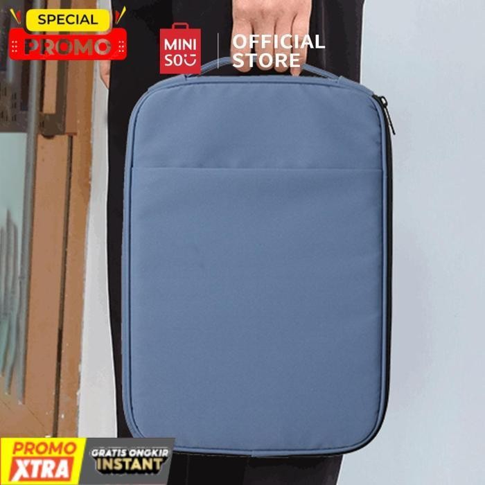 Jual DISKON MINISO TAS LAPTOP PORTABEL LAPTOP BAG UNISEKS DAPAT MEMUAT ...