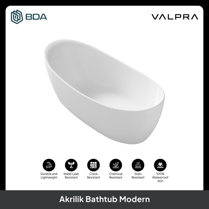 Jual Valpra Bathtub Bathub Acrylic Freestanding Bathtub V AE 761 WT ...