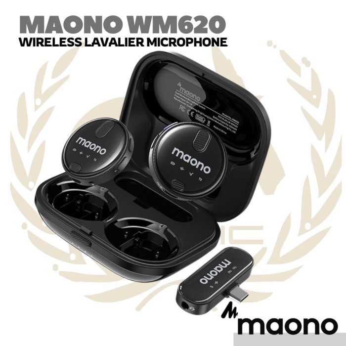 Jual Maono Wm620 Wireless Usb C Lavalier Microphone Podcast Gaming Streaming Clip On Mic ...