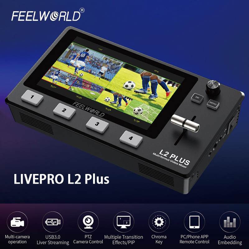 Jual BARU Feelworld L2 Plus Video Multi-Format Video Mixer Switcher 5.5 ...