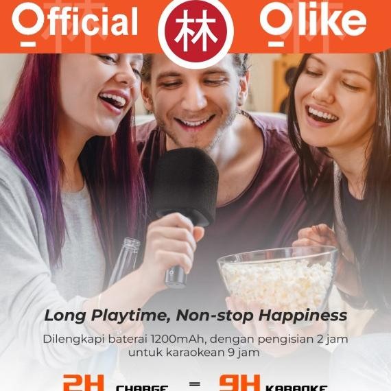 Jual Sale Olike Km1 Portable Microphone Wireless Karaoke Mic Bt 5.0 Aux ...