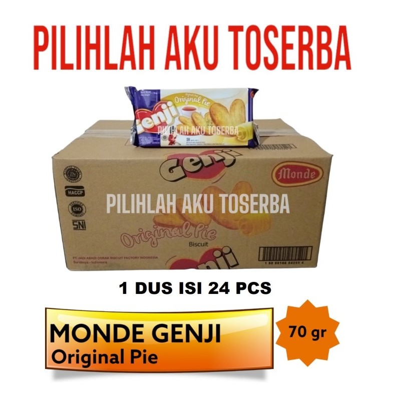 Jual Biskuit Monde GENJI ORIGINAL Pie - ( HARGA 1 DUS ISI 24 Pcs ...