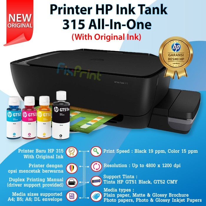 Jual NEW HP Ink Tank Printer 415 Print Scan Copy WiFi All-in-One ...