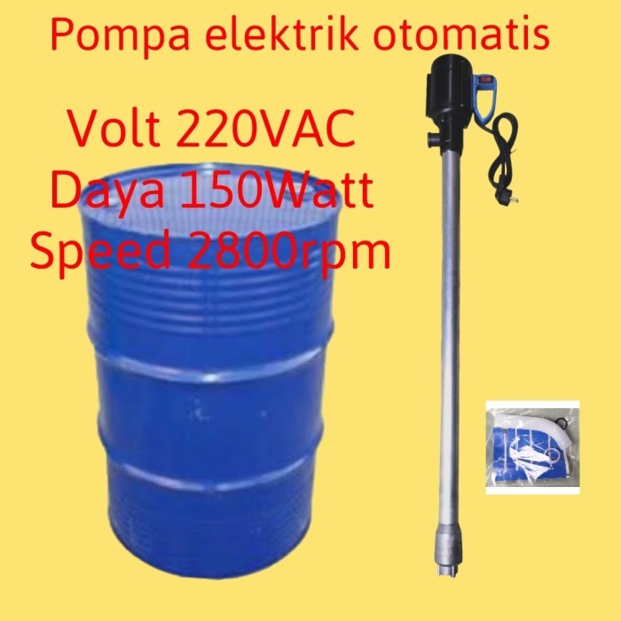 Jual Baru Elektrik Listrik Pompa Oli Minyak Bensin Pertamini Drum ...